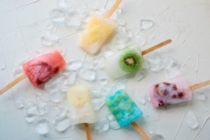 Rainbow Popsicles : Fruit Filled Popsicles of Every Color!
